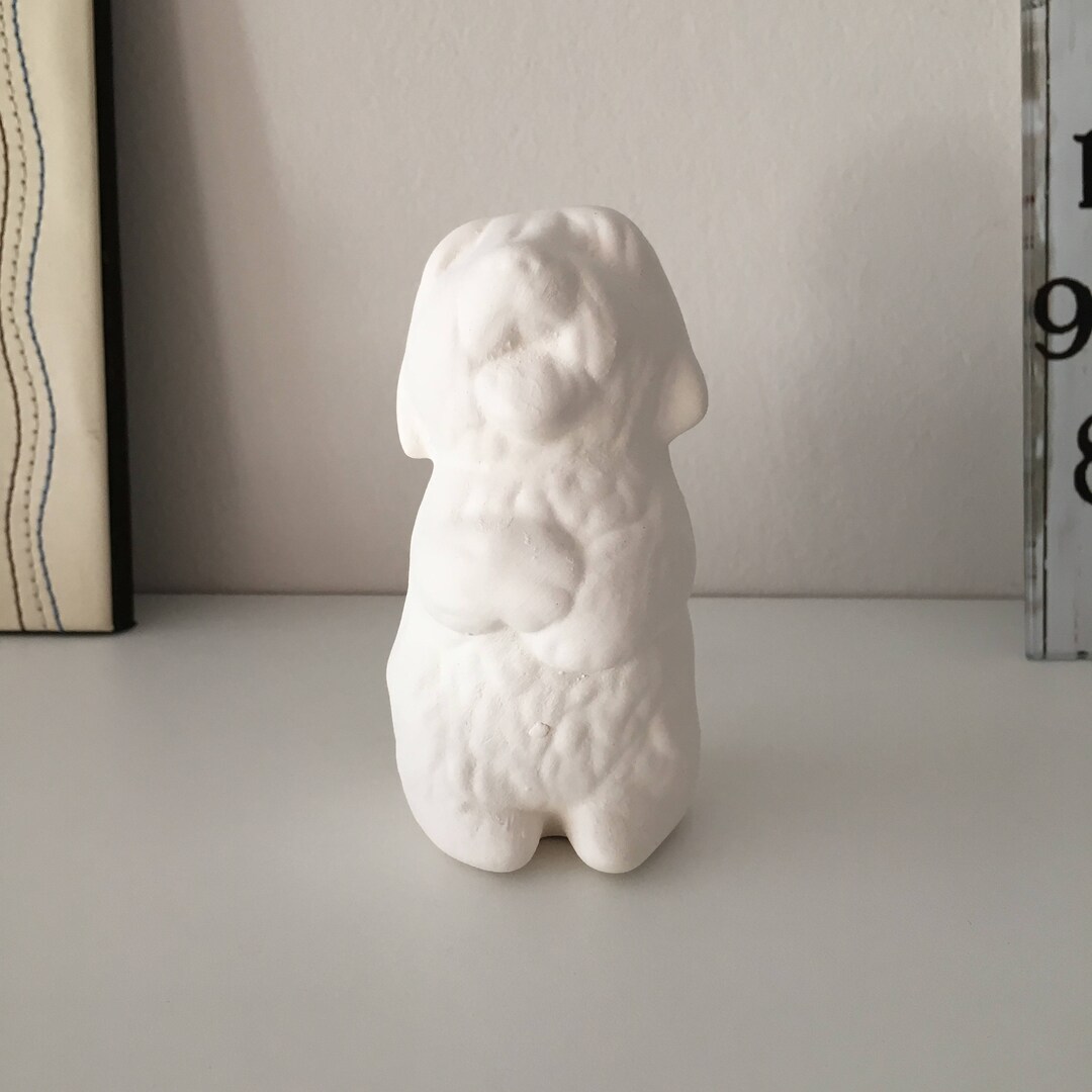 Ceramic Dog Bisque, Ready to Paint Miniature, Kids Gifts, Home Decor ...