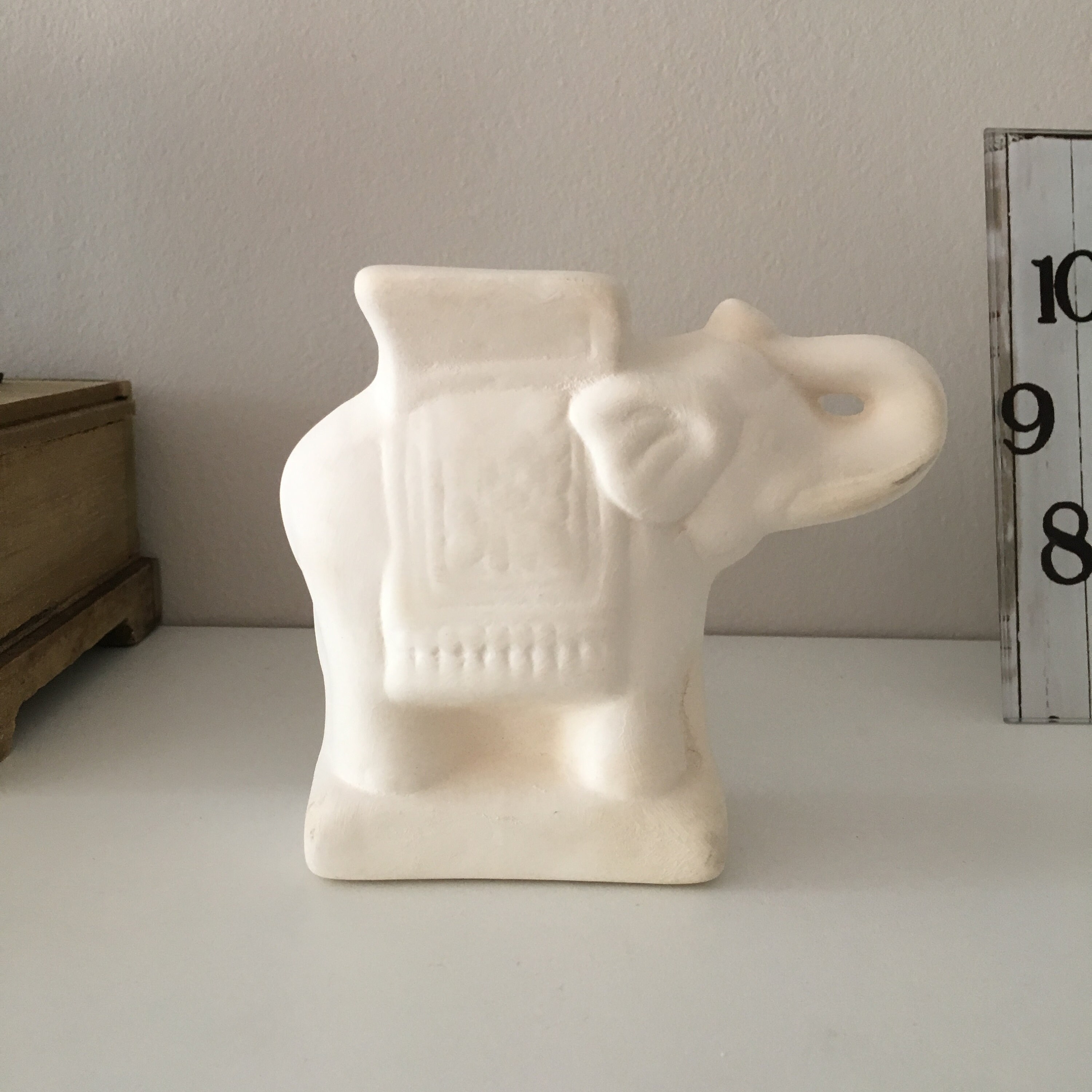 Ceramic Bisque Ceramic Indian Elephant Ready to Paint | Etsy