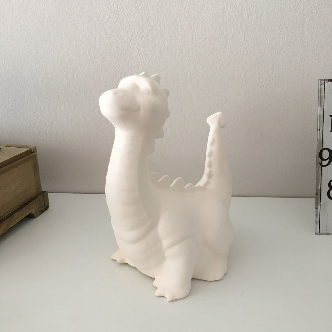 Ceramic Dinosaur Ready to Paint - Fun Ceramic Bisque Craft for Kids ...