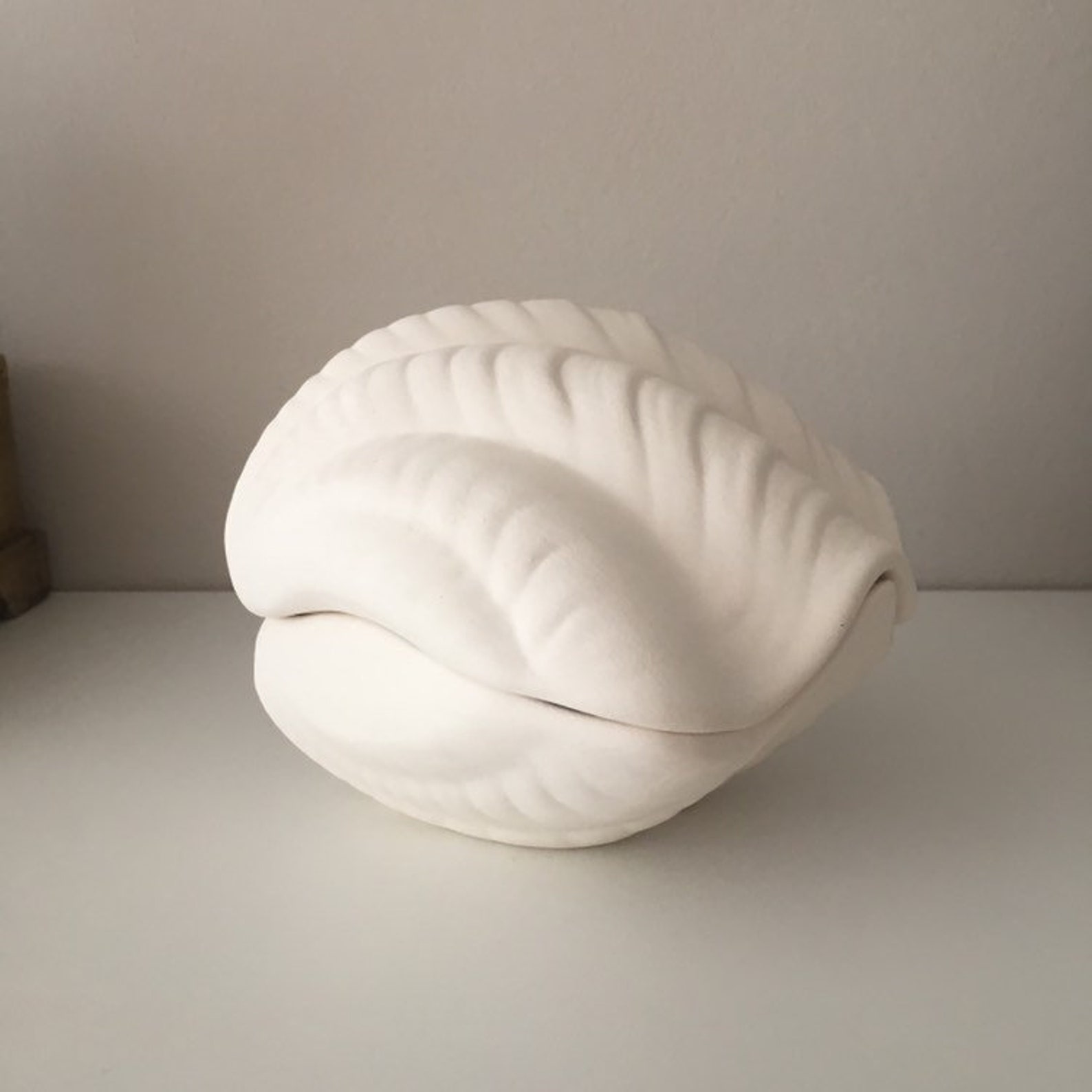 Ceramic Clam Shell Ceramic Statue Unfinished Clam Paintable | Etsy