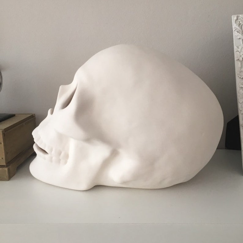 BIG Skull Halloween Decor Ceramic Statue Ceramic Skull Day | Etsy