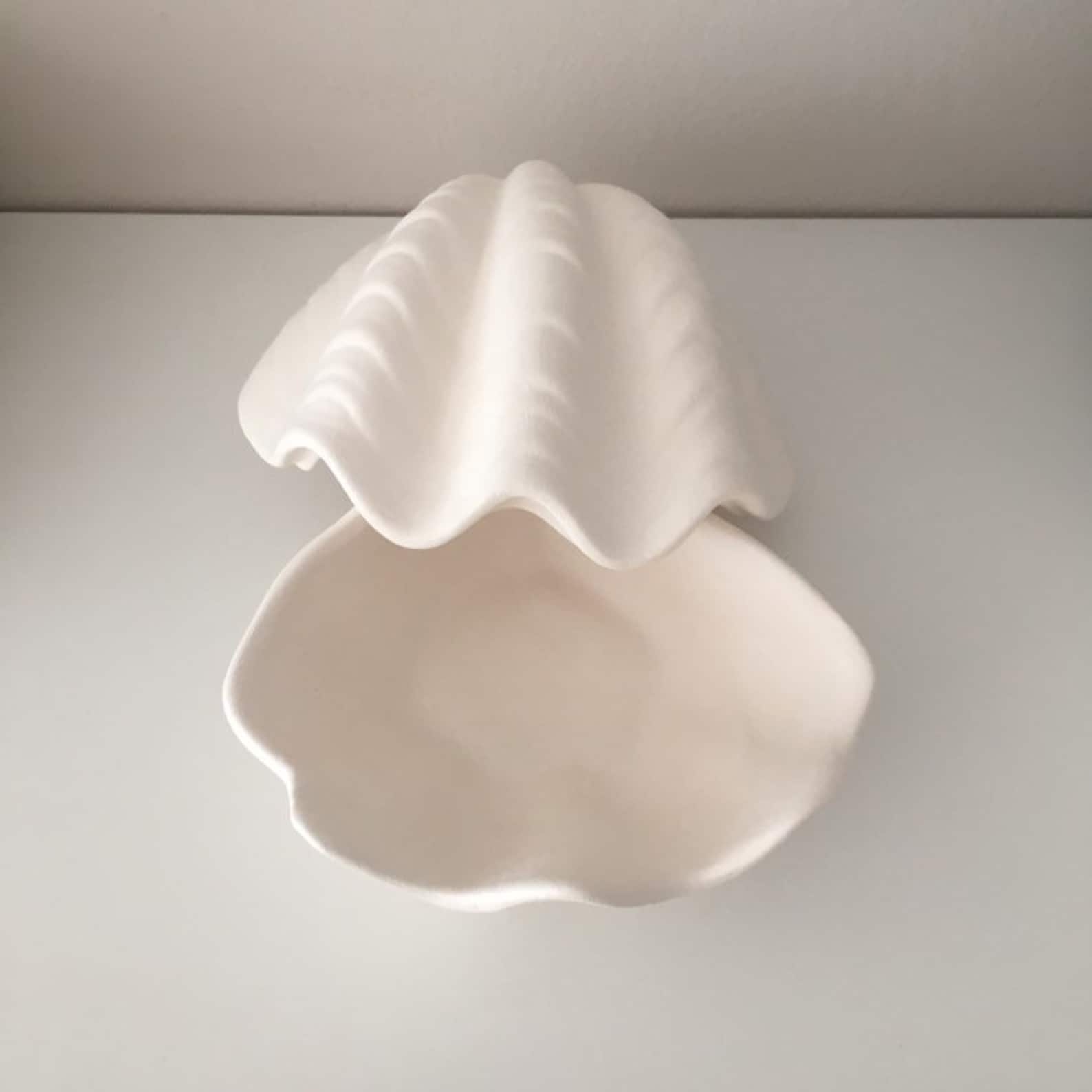 Ceramic Clam Shell Ceramic Statue Unfinished Clam Paintable | Etsy