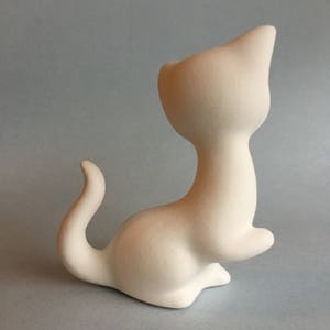 Ceramic Cat, Ready to Paint, Gift for Girls, Ceramic Bisque, Toys for ...