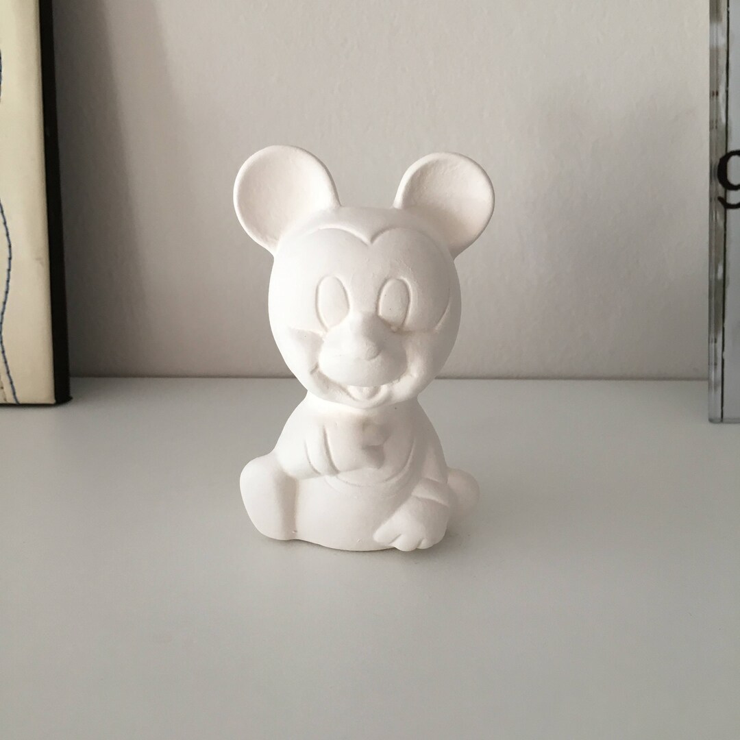 Ceramic Bisque Mickey Mouse Miniature Ready to Paint Figurines Disney ...