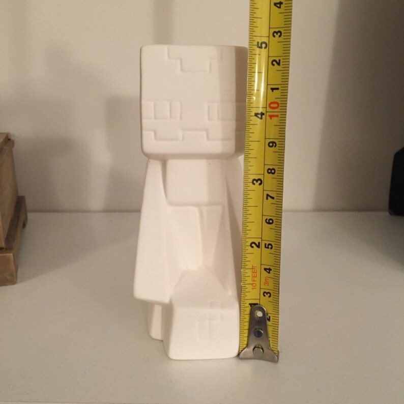 Minecraft Figure, Unfinished Minecraft, Ceramic Minecraft, Party Decor ...