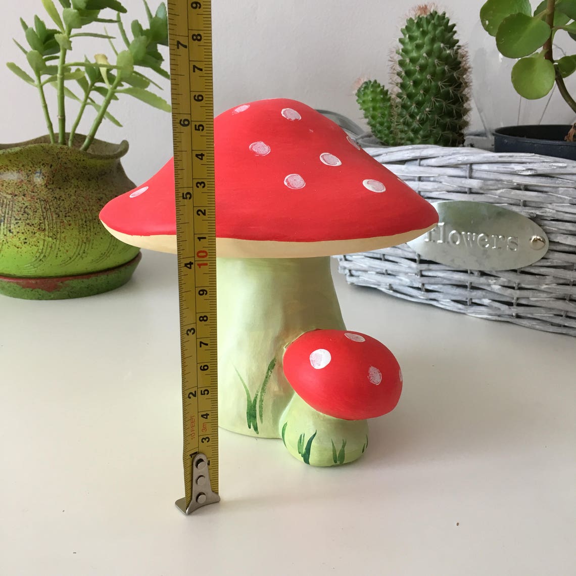 Ceramic Mushrooms Painted Mushrooms Garden Decor Outdoor - Etsy Canada