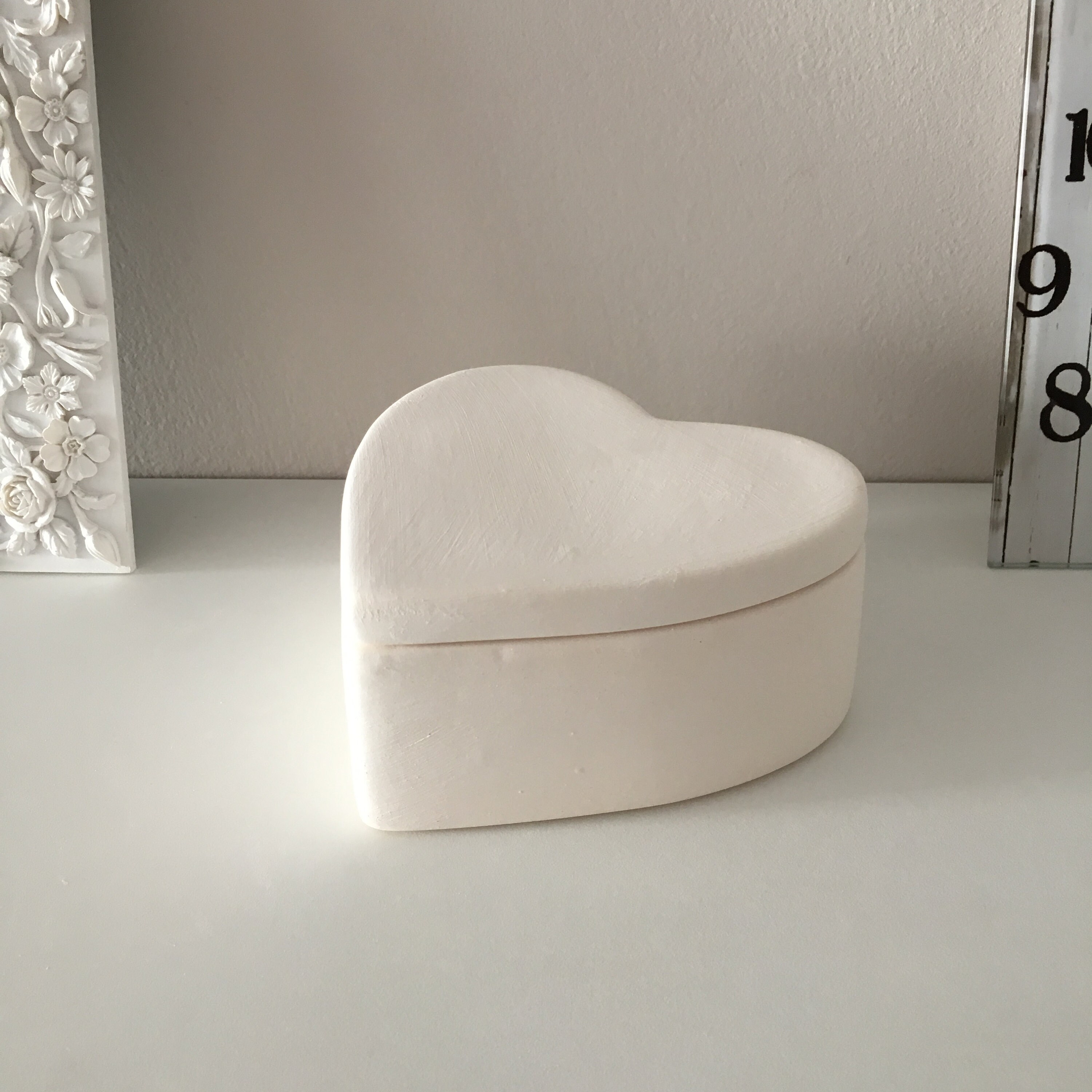 Valentines Day Decor Ceramic Heart Box Jewelry Storage | Etsy