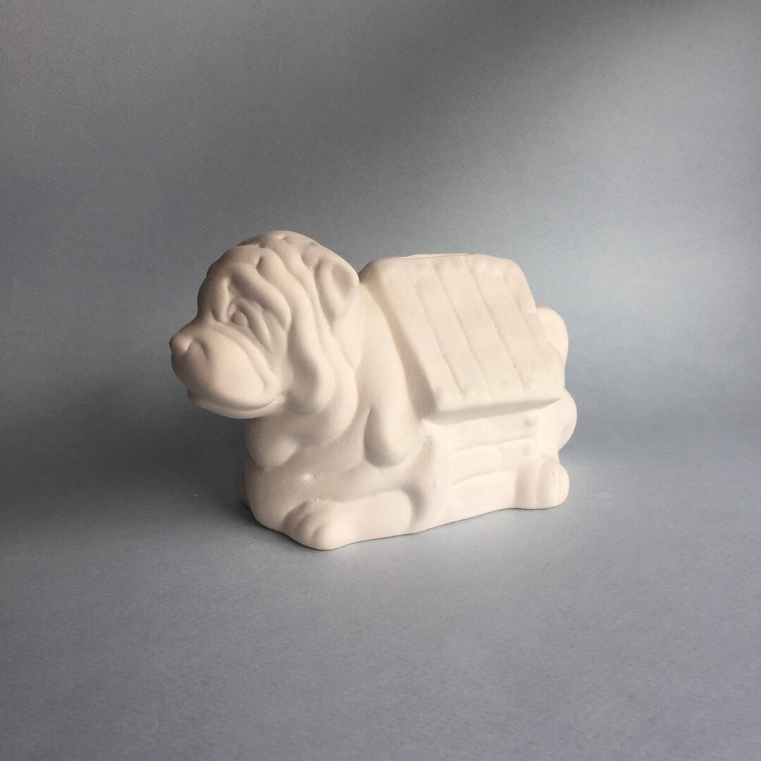 Paintable Ceramic Dog Coin Bank, DIY Craft Project & Kids' Gift, Money ...