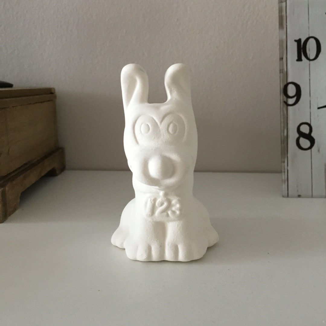 Ceramic Dog Miniature, Ready to Paint, Ceramic Bisque, Dog to Paint ...