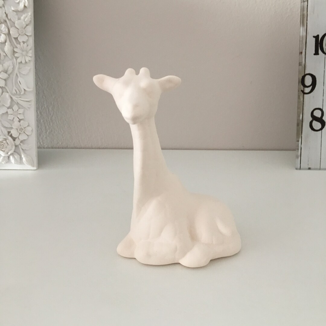 Ceramic Giraffe, Ready to Paint, Ceramic Miniature, Wild Animals, Home ...