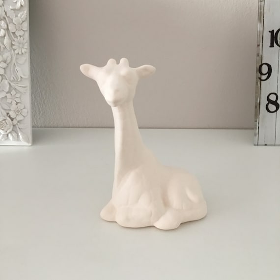 Ceramic Giraffe Ready to Paint Ceramic Miniature Wild | Etsy