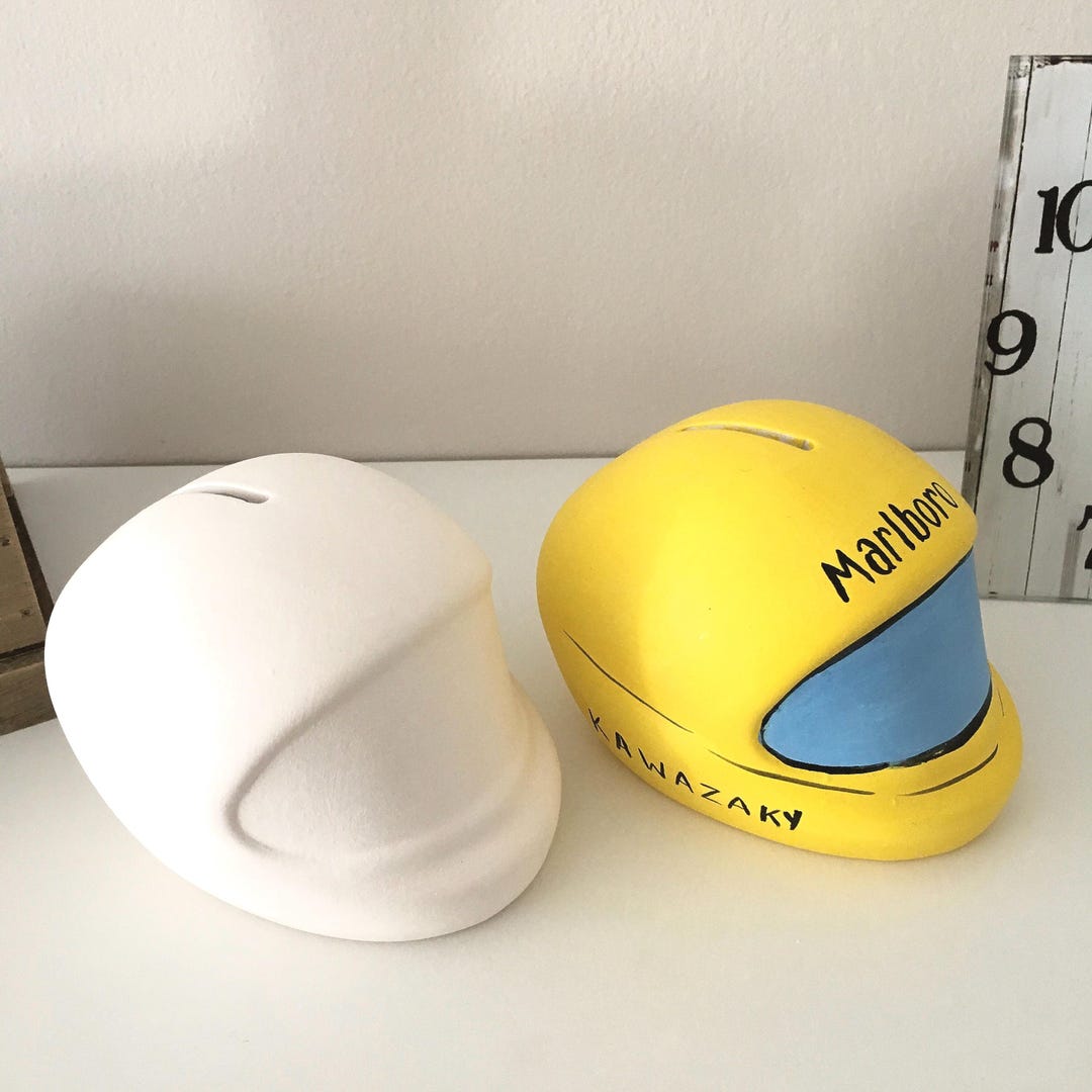 Ready to Paint, Ceramic Helmet, Motor Helmets, Handmade Figurines ...