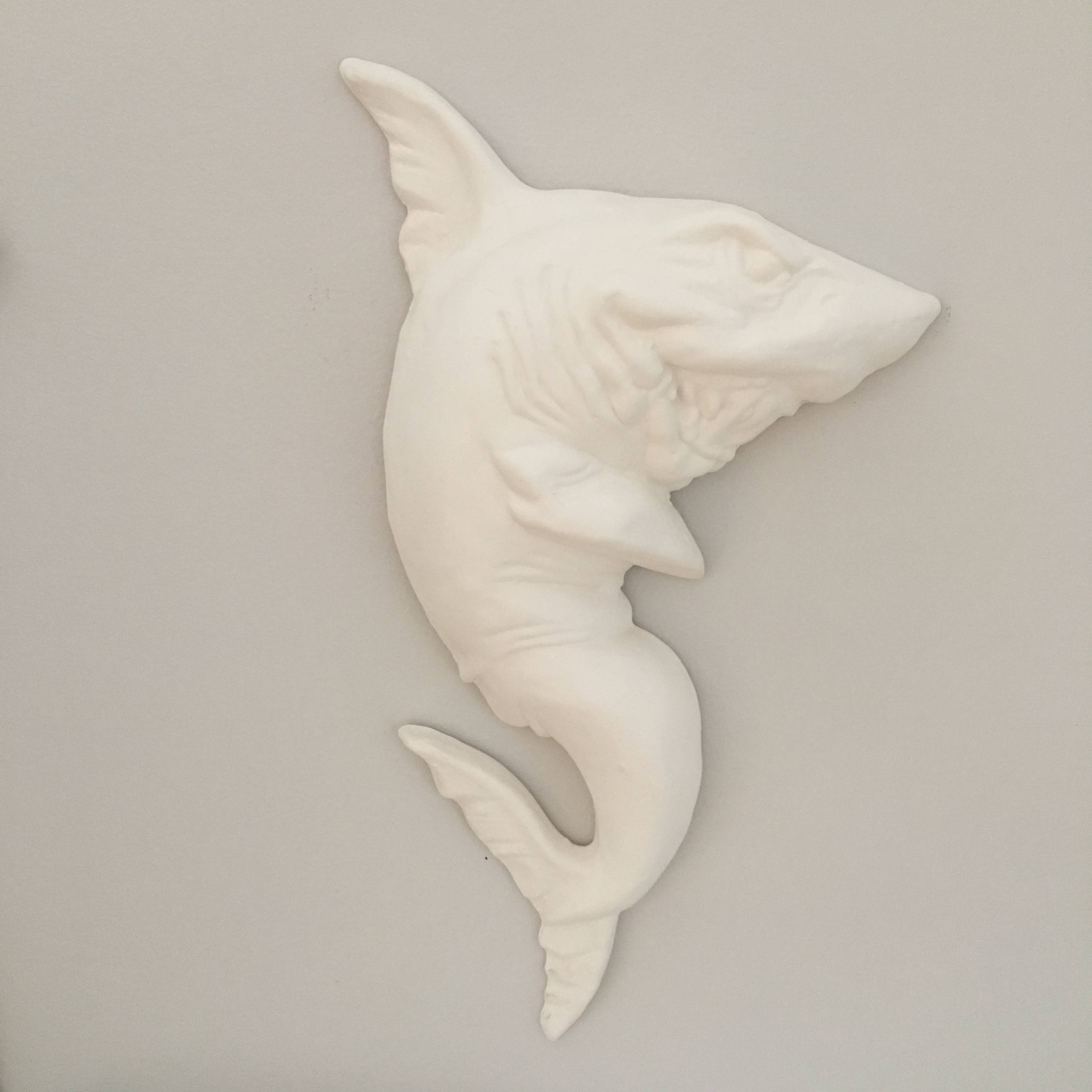 Halloween Decor Ready to Paint Ceramic Shark Evil Fishes | Etsy