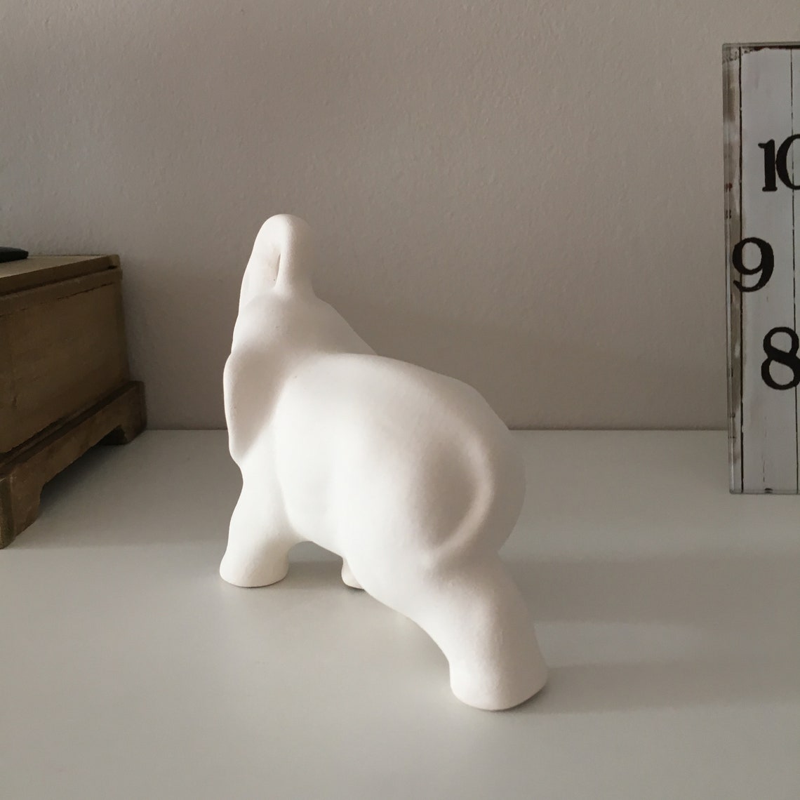 Ceramic Elephant Unfinished Elephant Ready to Paint Ceramic - Etsy