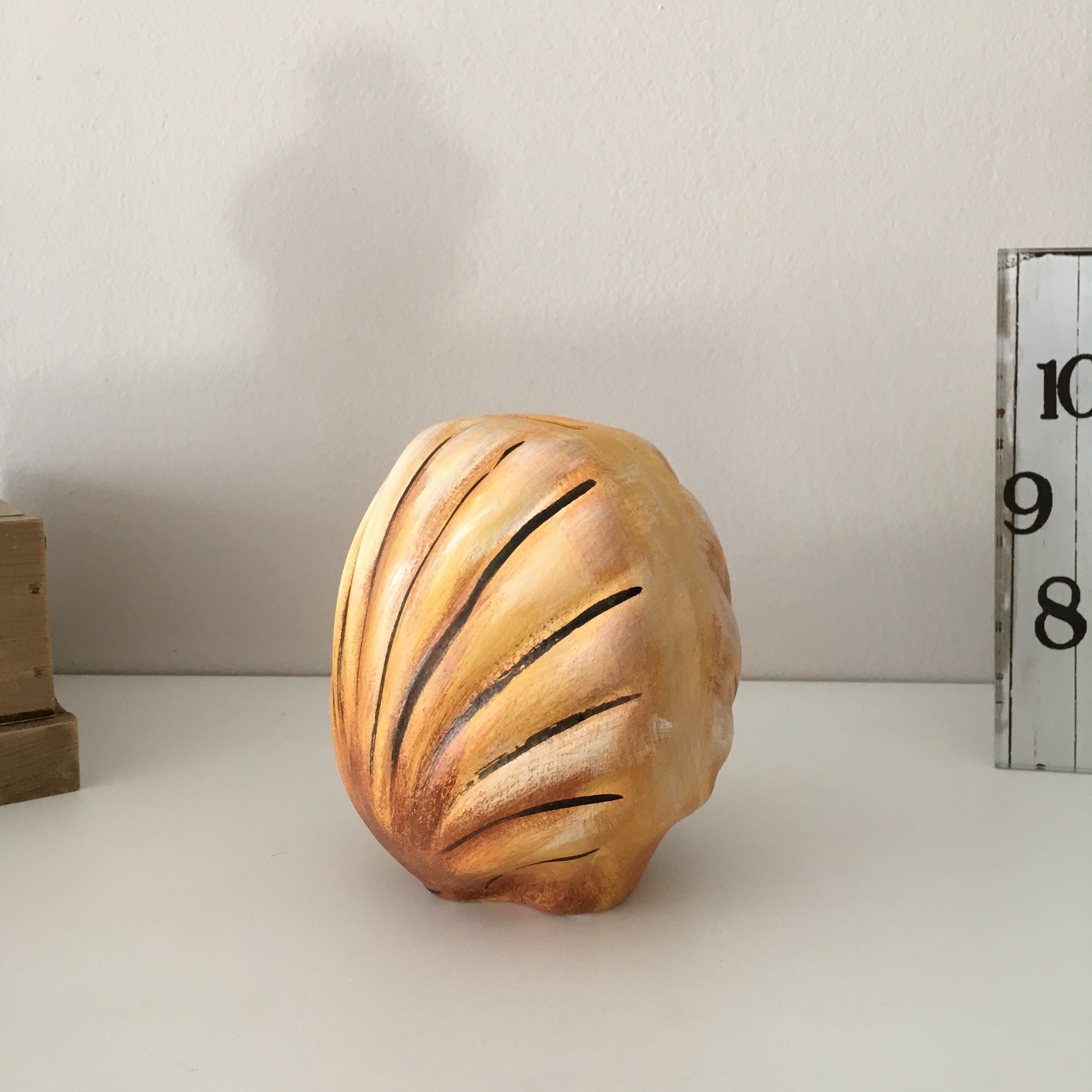 Ceramic Shell Cash Box Painted Shell Coin Banks Piggy - Etsy