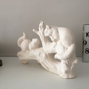 Ceramic Squirrels, Set of 2 Squirrels, Ready to Paint, Ceramic Bisque ...