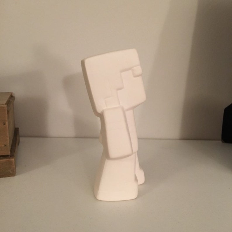 Minecraft Figurine Ceramic Minecraft Minecraft Party | Etsy