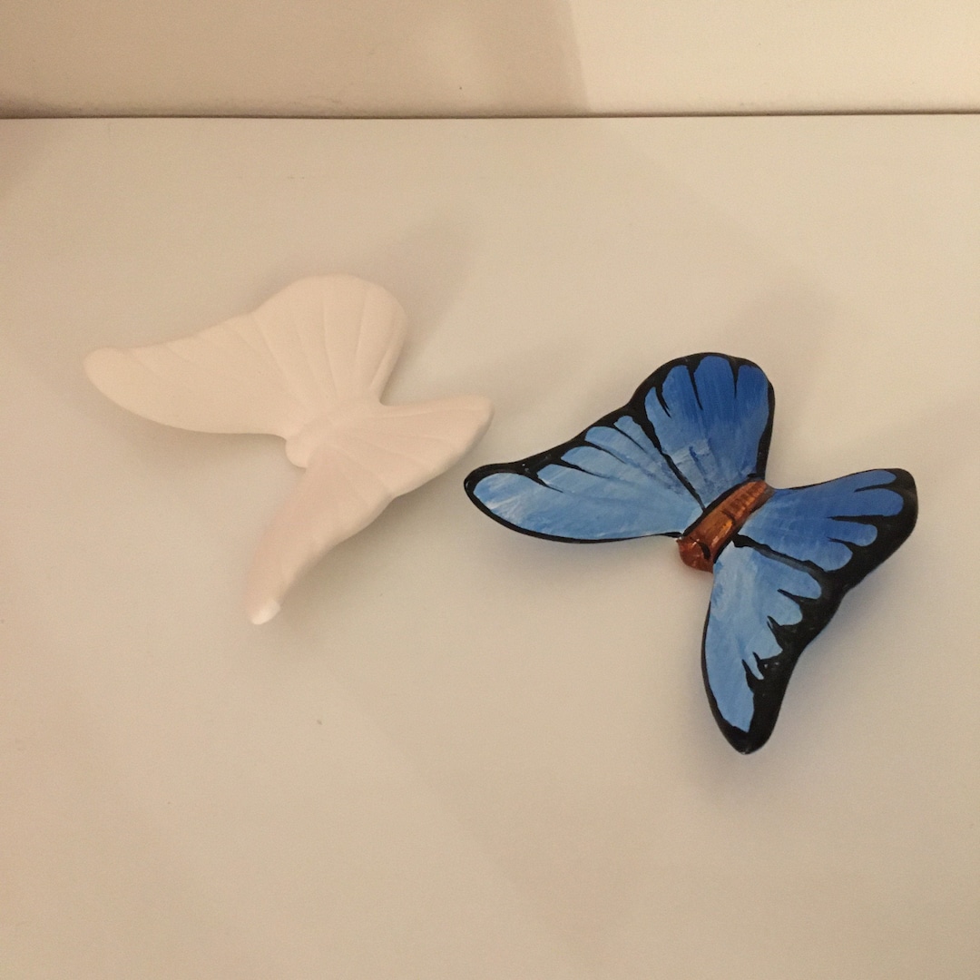 Ceramic Butterfly, Mini Butterfly, Ceramic Miniature, Butterfly on Wall ...