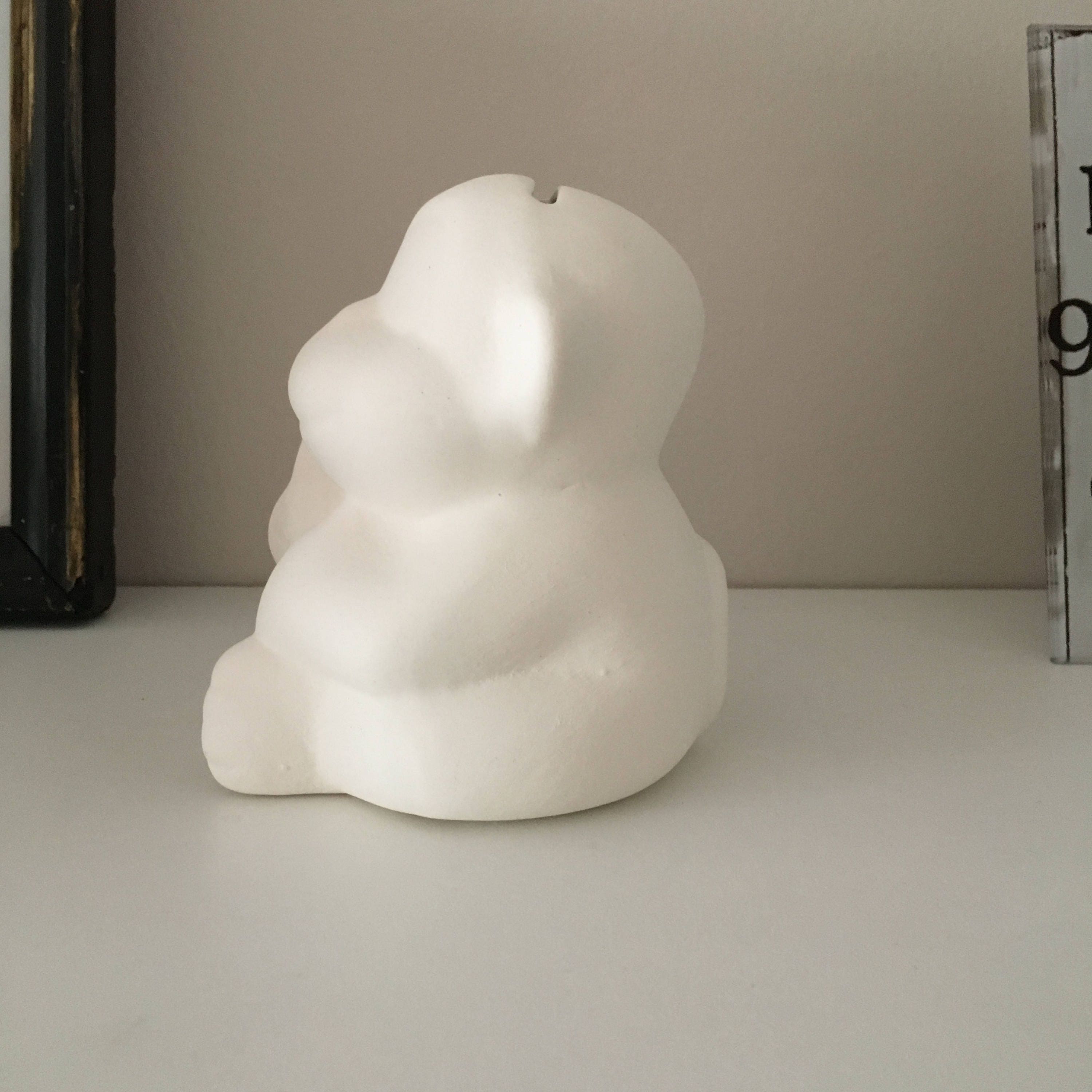 Ceramic Cash Box, Ceramic Monkey With Banana, Ready to Paint, Money ...