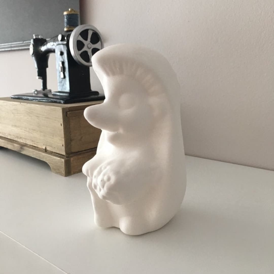 Hedgehog Figurine, Ceramic Hedgehog, Unfinished Hedgehog, Hedgehog With ...