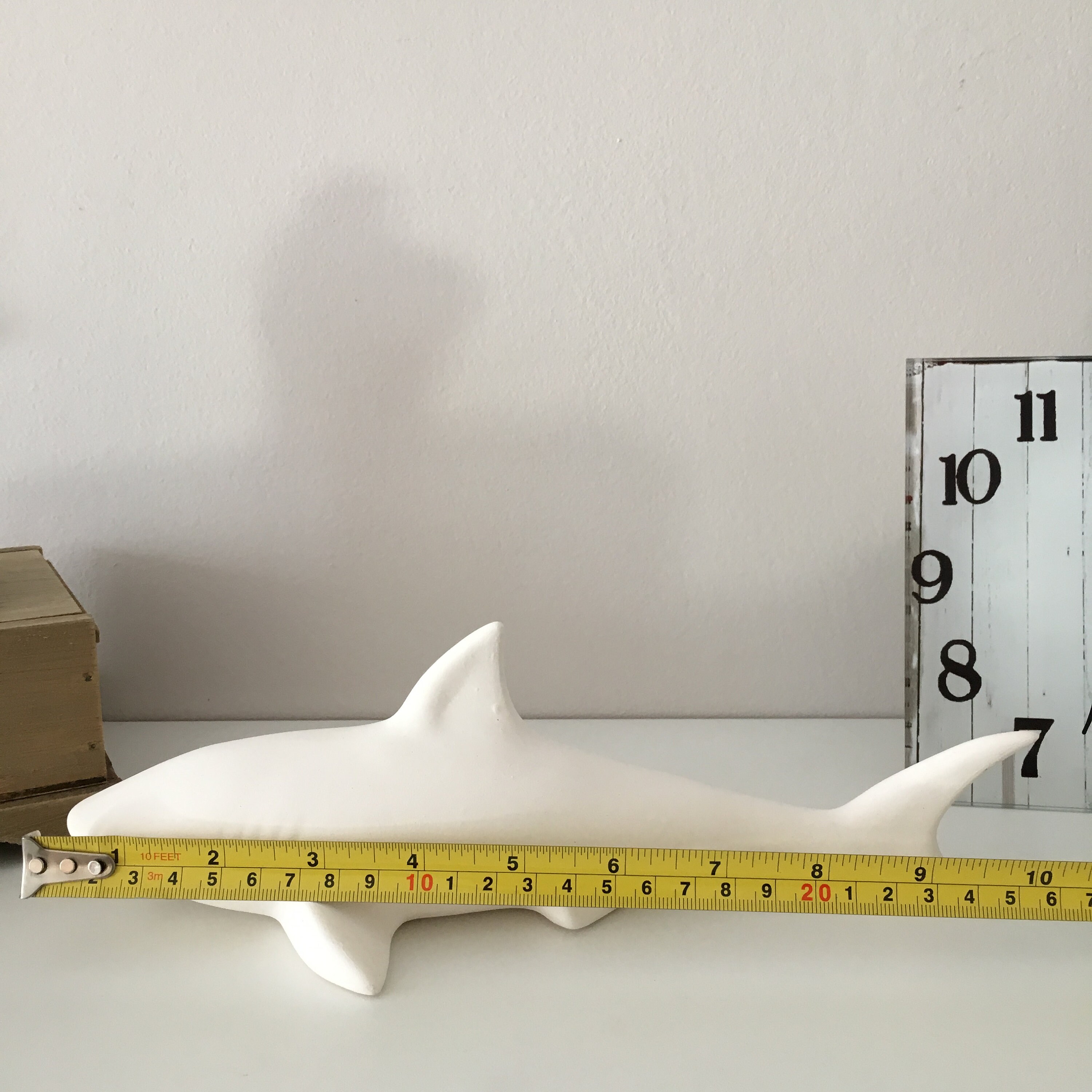Halloween Decor Ready to Paint Ceramic Shark Handmade - Etsy