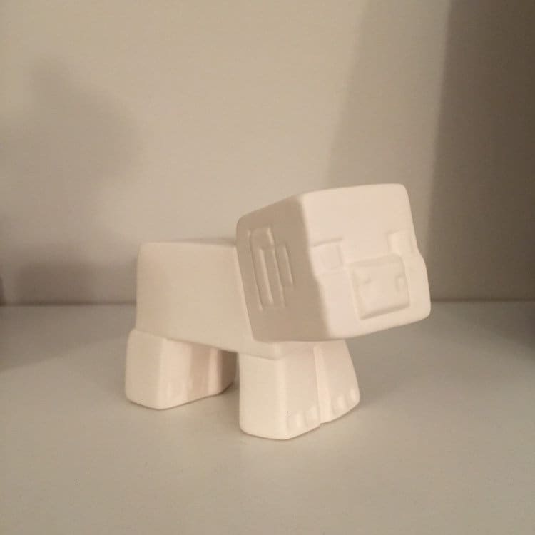 Ceramic Minecraft Minecraft Miniature Minecraft for Paint - Etsy