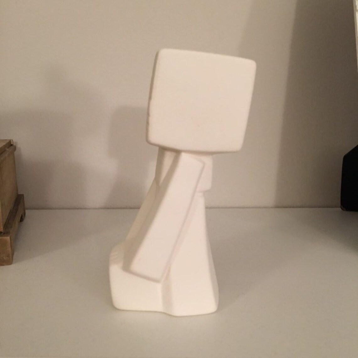 Minecraft Figure, Unfinished Minecraft, Ceramic Minecraft, Party Decor ...