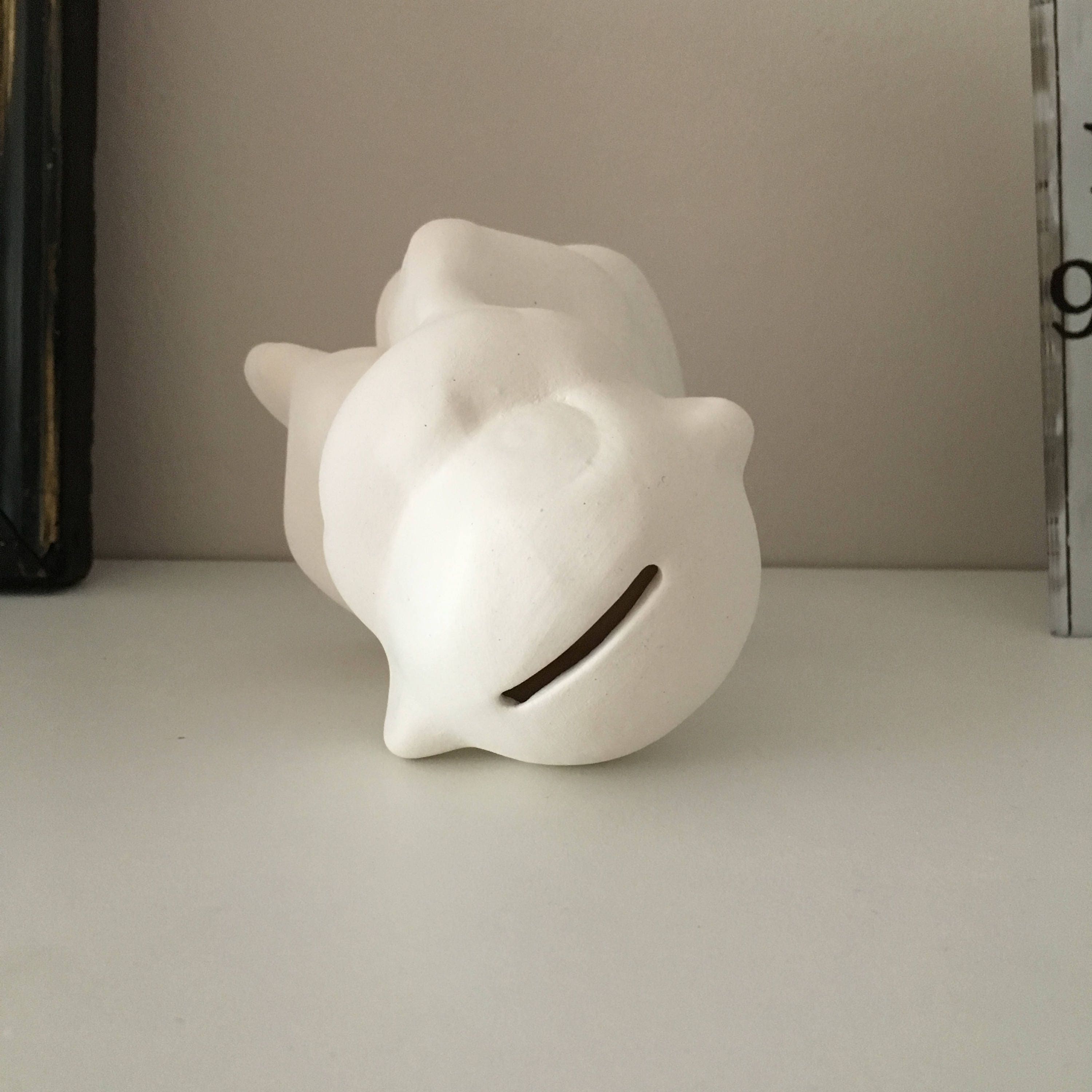 Ceramic Cash Box, Ceramic Monkey With Banana, Ready to Paint, Money ...