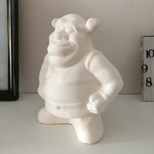 Ceramic Shrek, Ready to Paint, Disney Heroes, Walt Disney, Shrek Statue ...