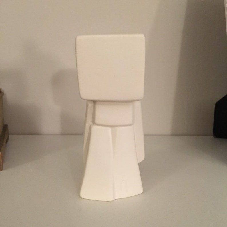Minecraft Figure, Unfinished Minecraft, Ceramic Minecraft, Party Decor ...