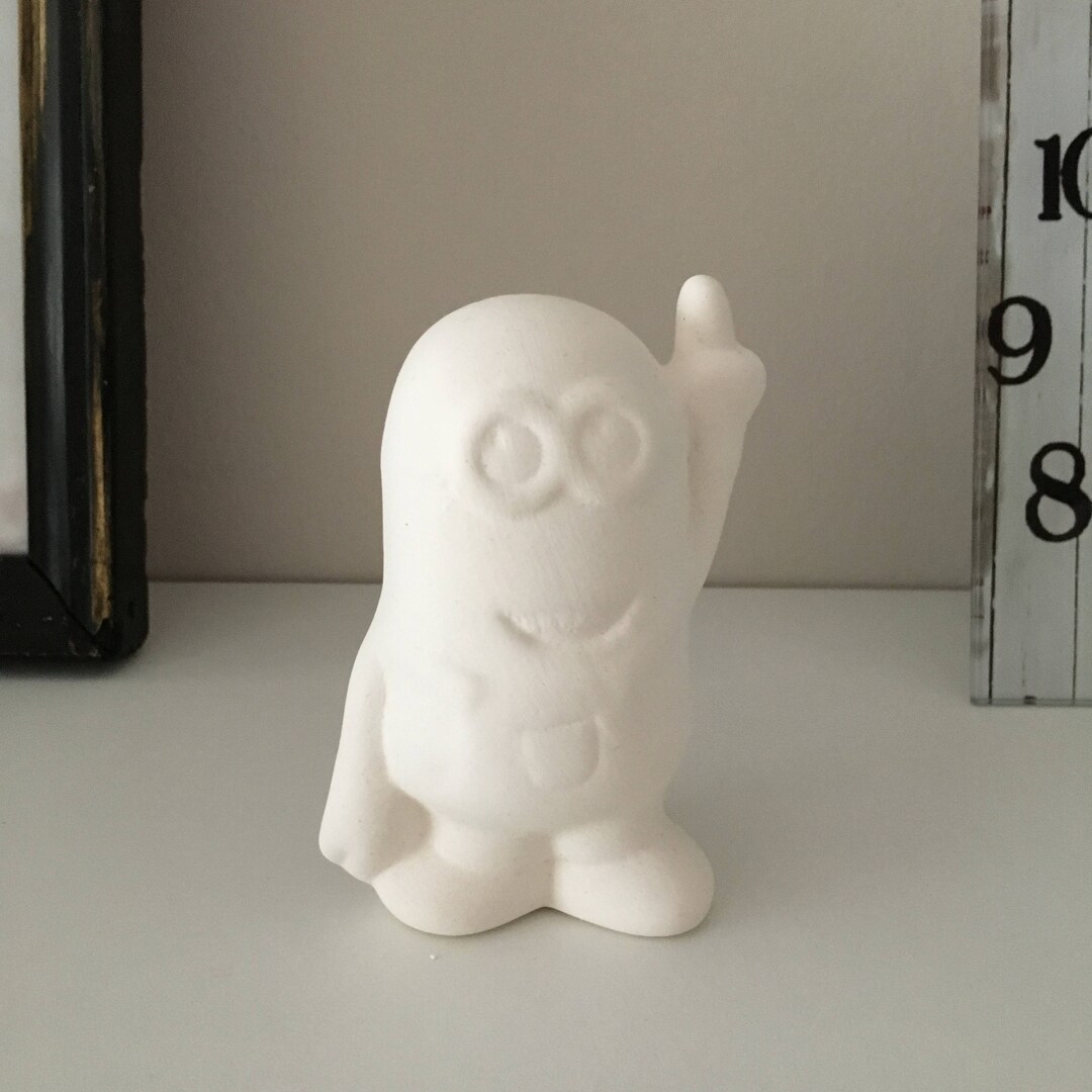 Ceramic Minion Figurine Ready to Paint Miniature Despicable Me ...