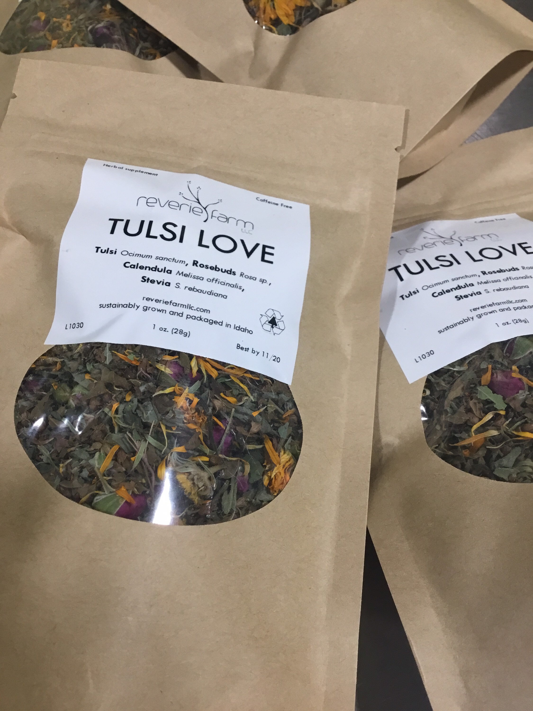 Tulsi Love, Herbal Tea With Tulsi, Holy Basil, Rosebuds, Calendula ...