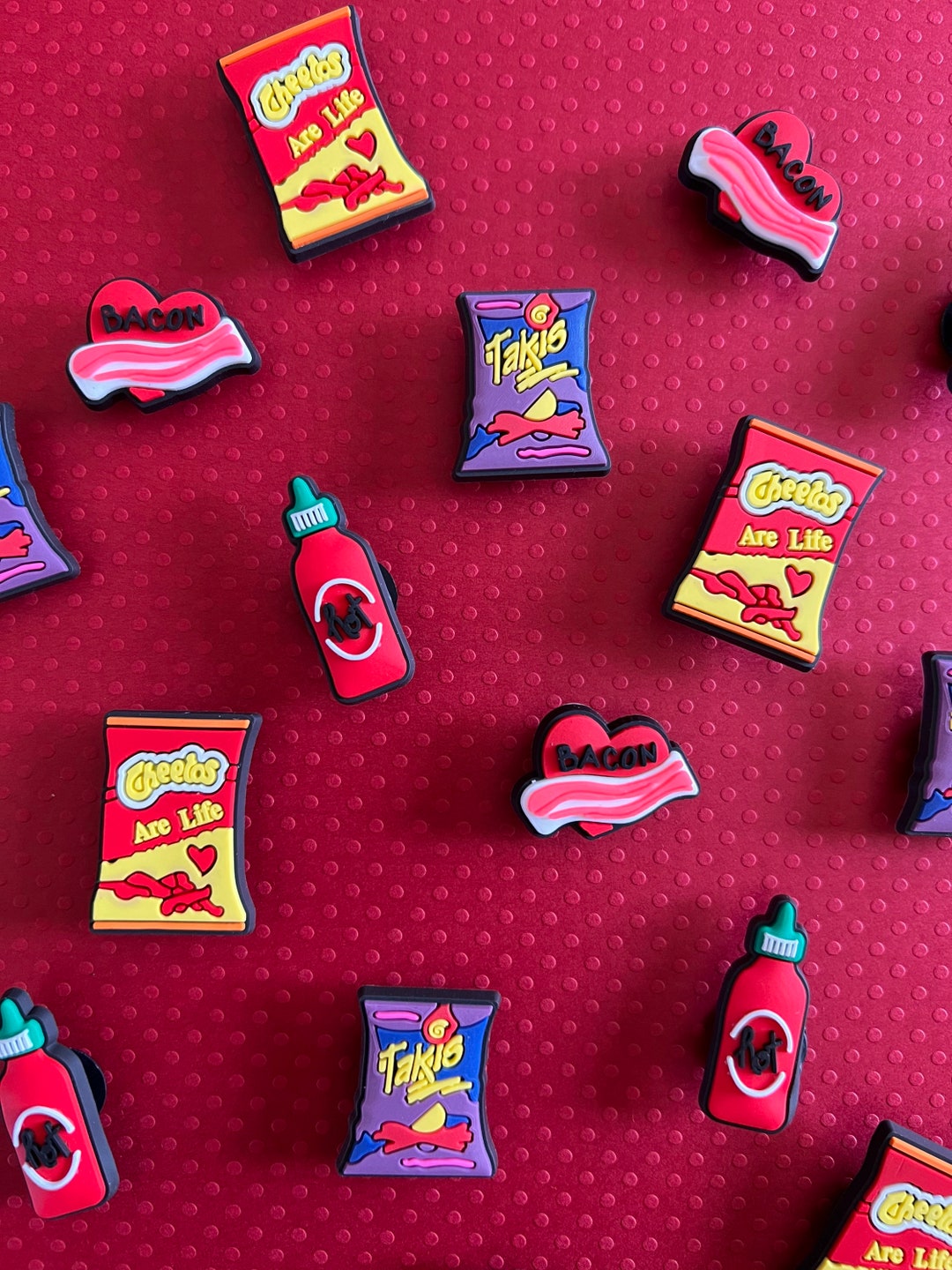 Shoe Charms / Hot Sauce / Bacon / Spicy Snacks - Etsy