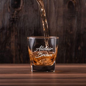 Personalized Engraved Whiskey Set, Whiskey Set With Glases & Coasters ...