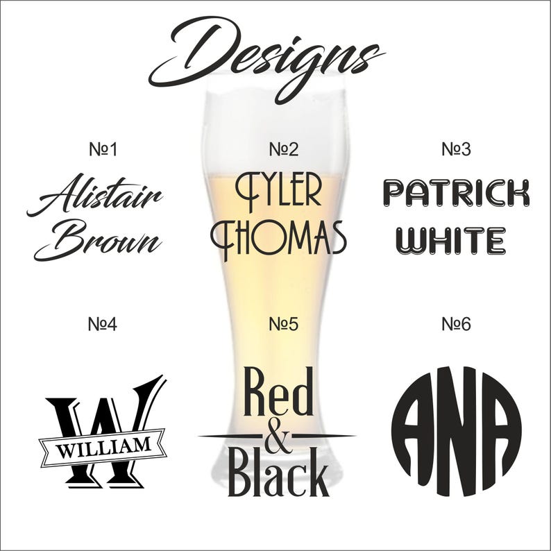 Personalized Beer Glass Set With Engraved Wood Box: Groomsmen Gift - Etsy