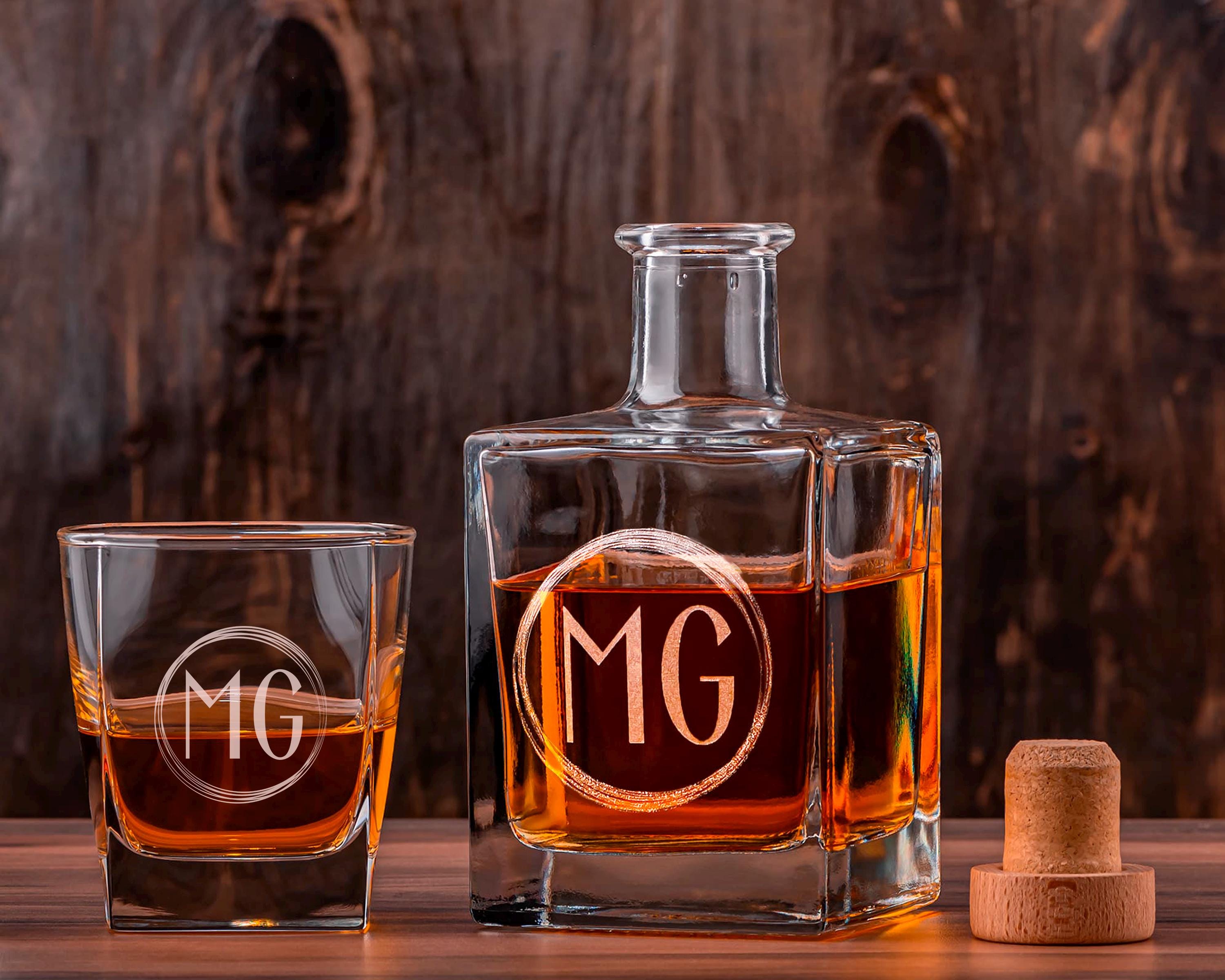 Personalized Whiskey Decanter, Custom Engraved Barware, Gift for Him - Etsy