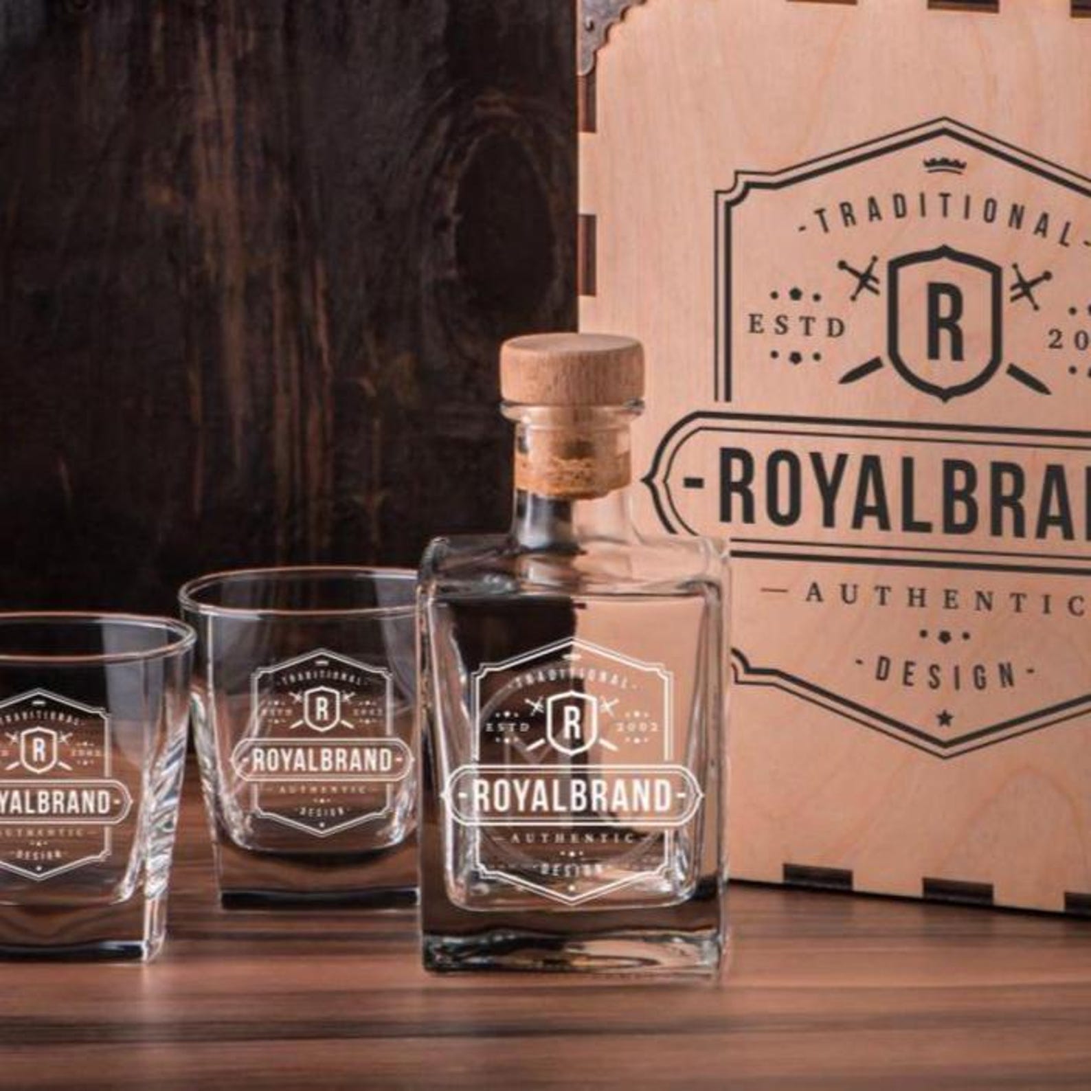 Personalized Whiskey Decanter, Custom Engraved Barware, Gift for Him - Etsy