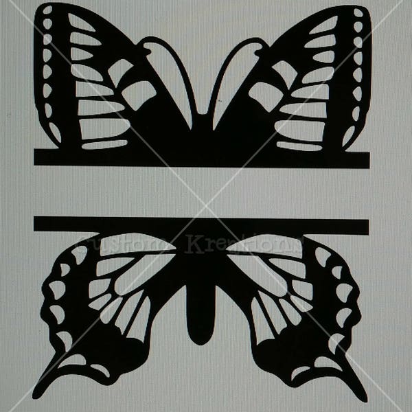 Split Butterfly Art - Etsy