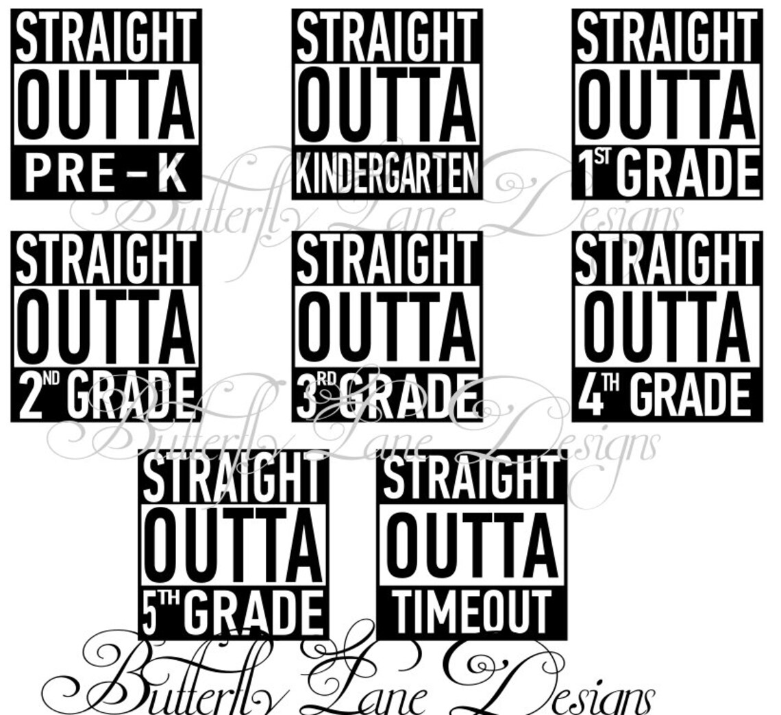 Straight Outta Bundle, Pre-k, Kindergarten, 1st , 2nd, 3rd, 4th, 5th ...