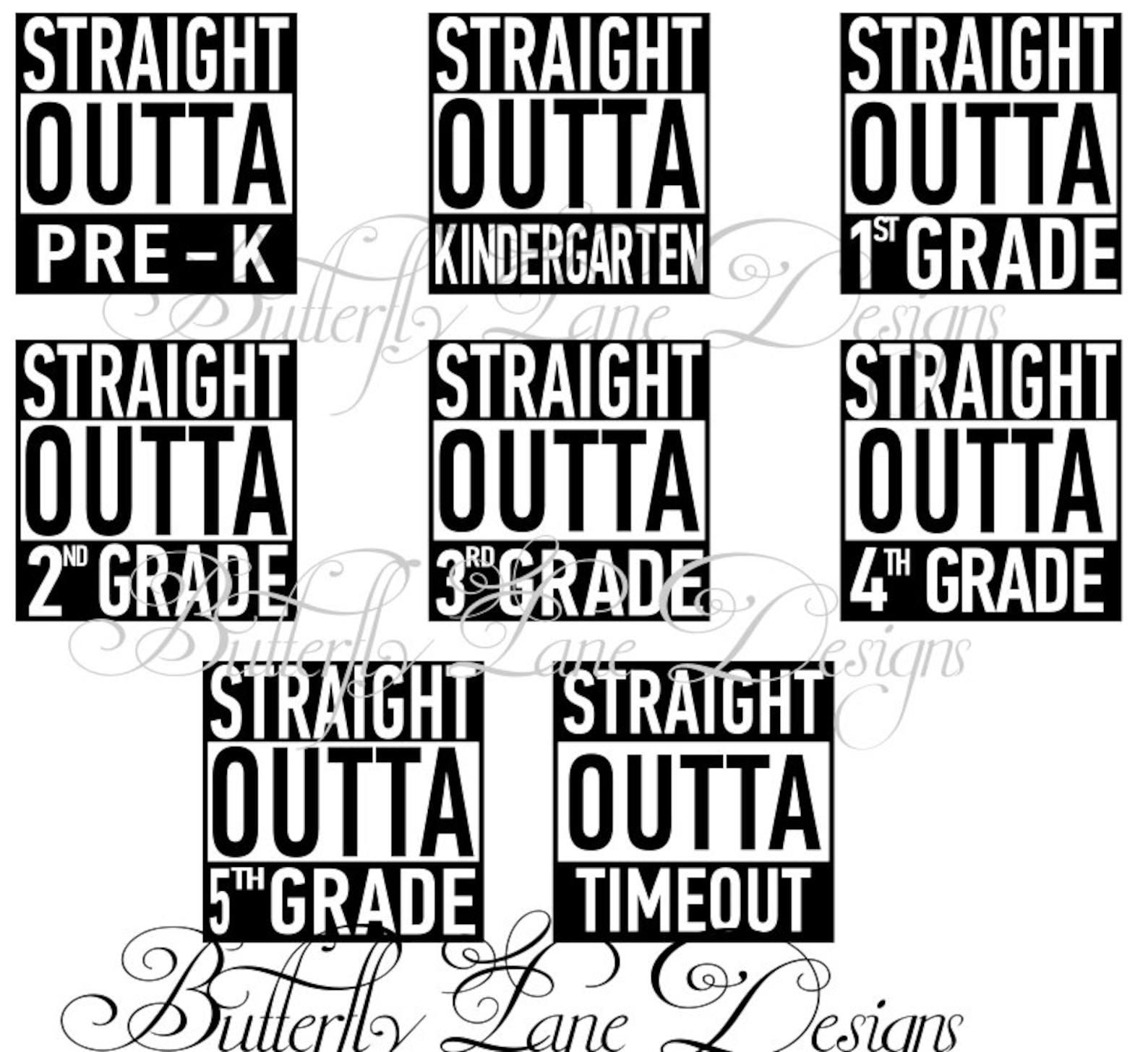 Straight Outta Bundle, Pre-k, Kindergarten, 1st , 2nd, 3rd, 4th, 5th ...