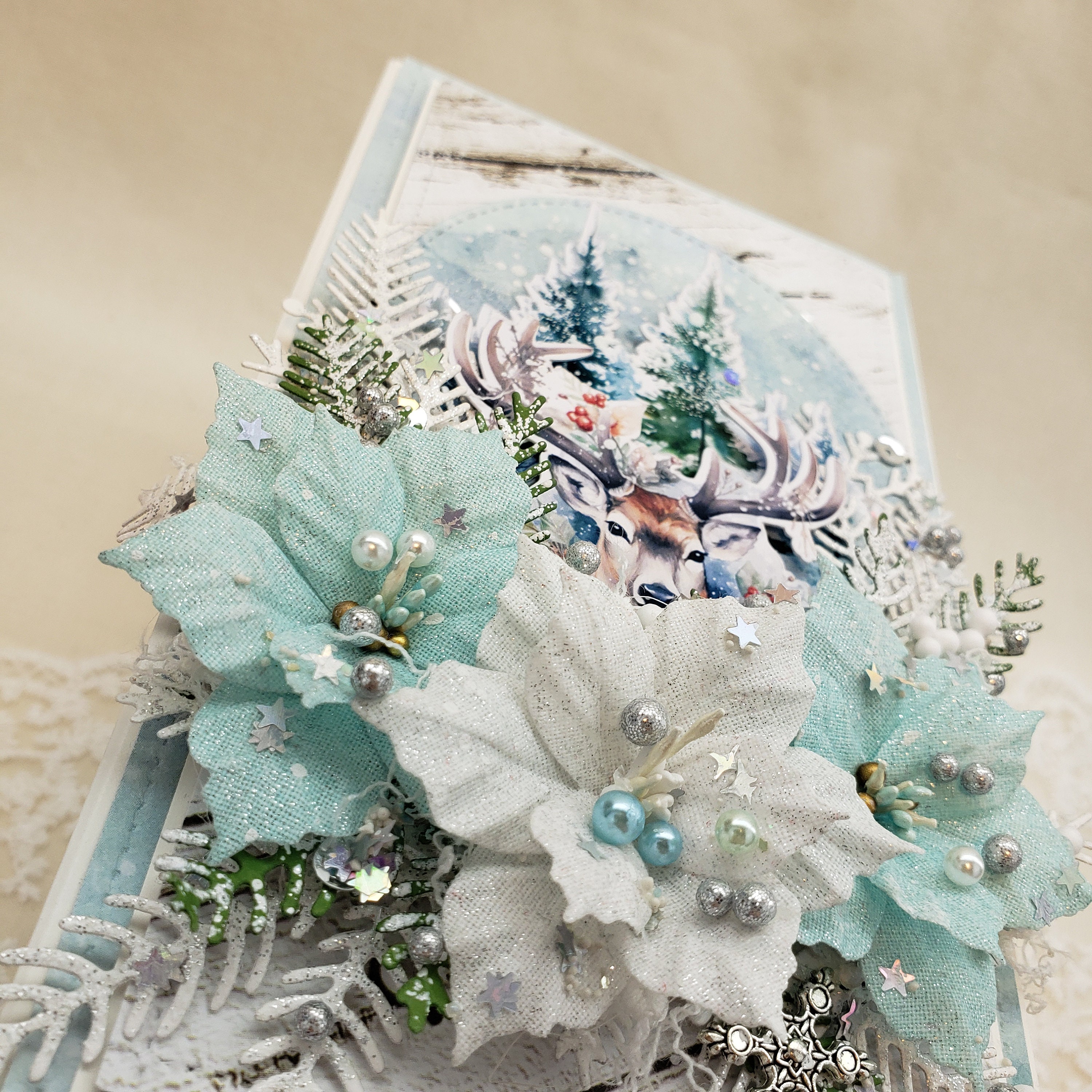 Make to Order Christmas Handmade Card Congratulations Card With Box ...