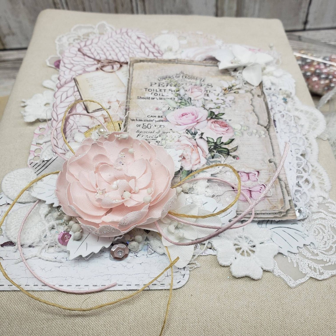 Shabby Album tenderness Unique Gift Greeting Album as a Keepsake ...