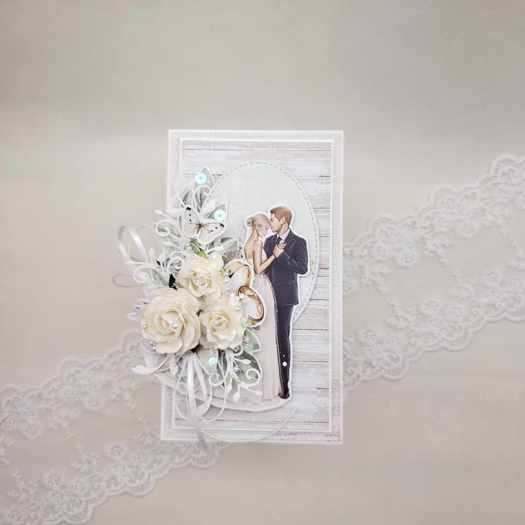 Wedding Handmade Card; Anniversary Gift; Congratulations Card With Box ...