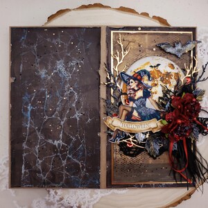 Halloween Handmade Card; Handmade Halloween Greeting Card With Witch in ...