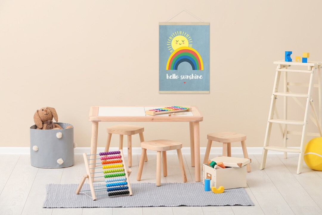 Rainbow Poster for the Children's Room (optional With Strip) | DIN A3 ...