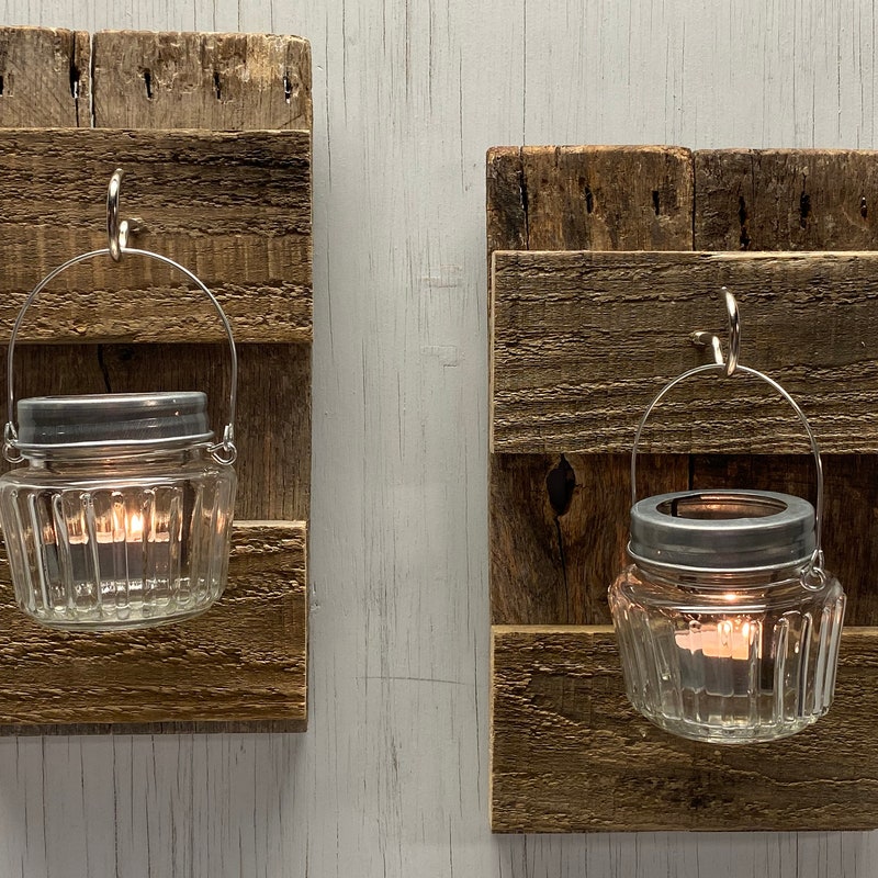 Rustic Wall Sconce - Etsy
