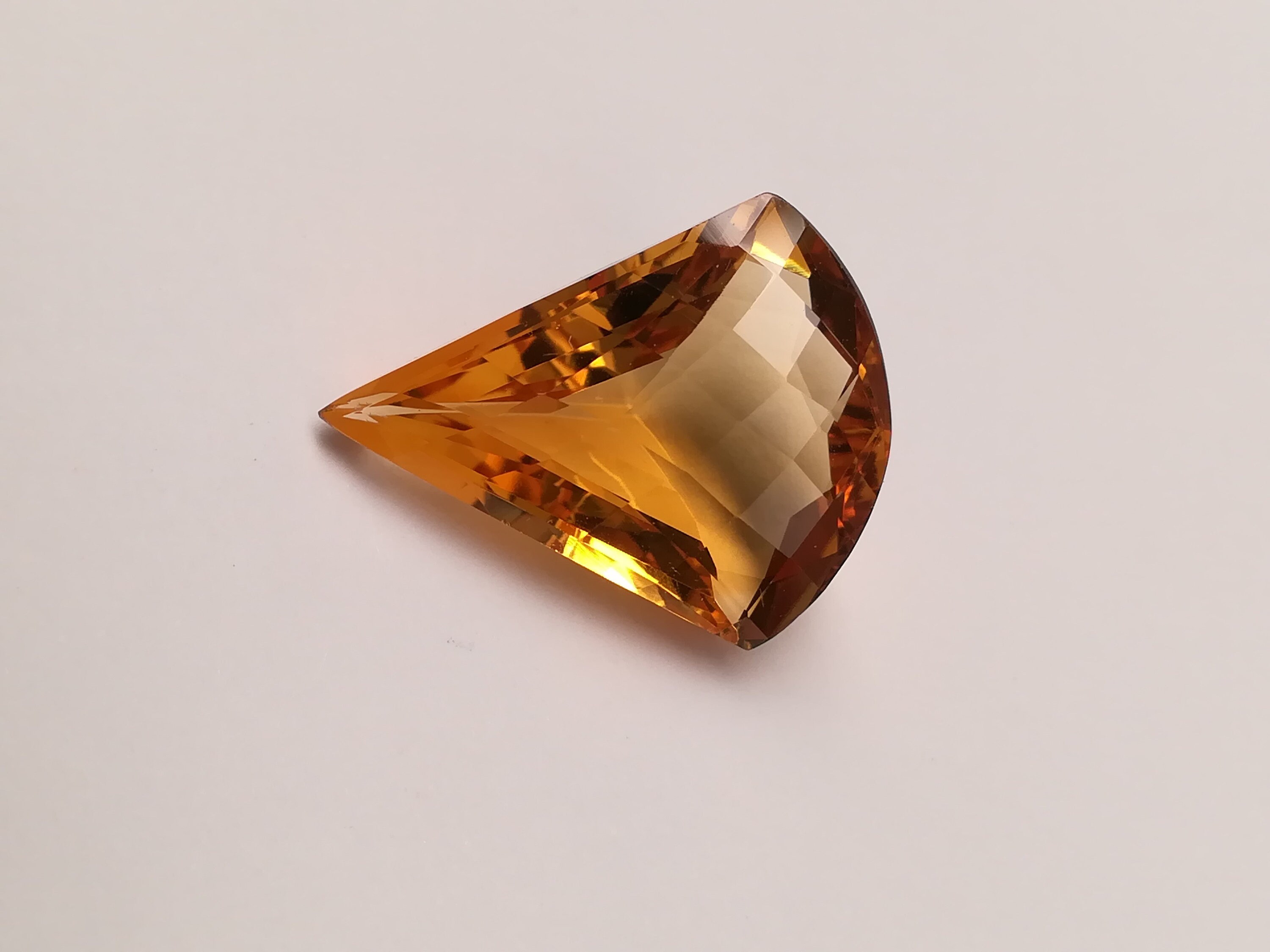 Pierre gemme facette Citrine pendentif Citrine pierre - Etsy France