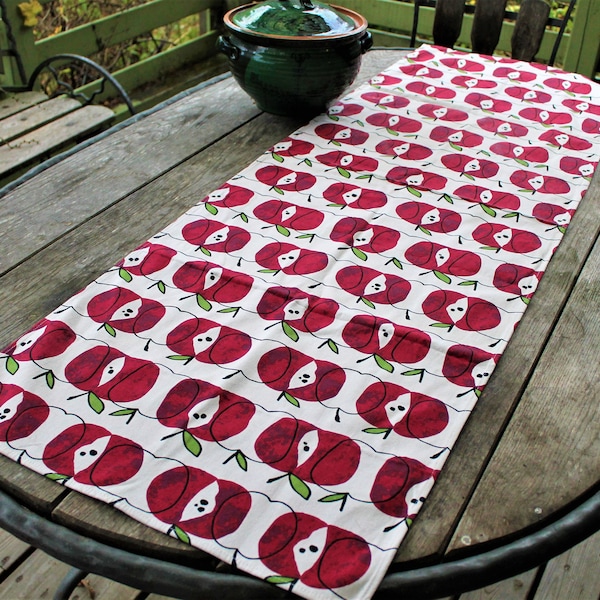 Apple Tablecloth - Etsy