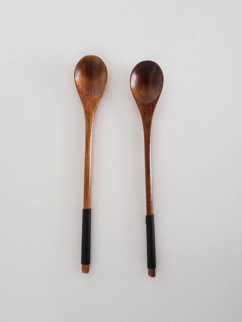 Long Wooden Spoon Set of 4 : Wood Wooden Long Spoon - Etsy