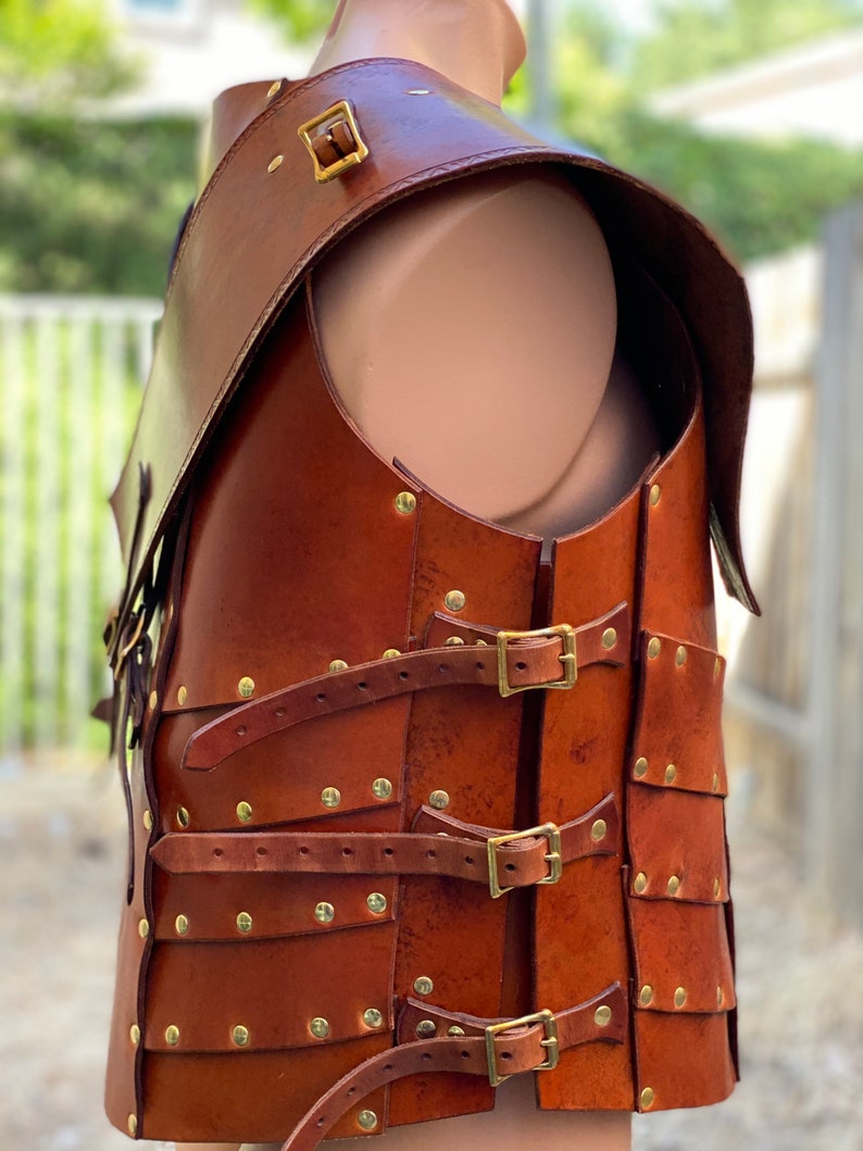 Celtic / Viking / Warrior Chest Armor - Veg Tan Leather - Etsy